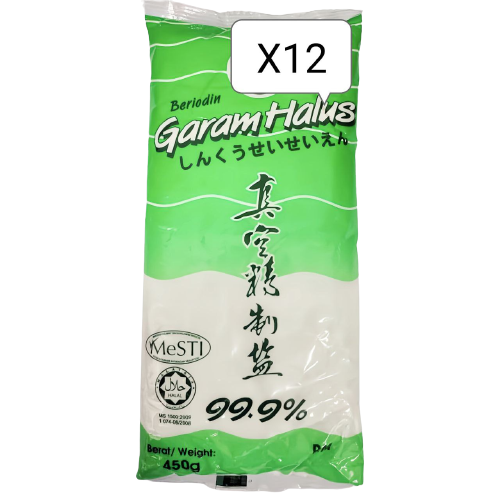 Double Swallow Garam Halus 450G 双燕幼盐-青 X 12