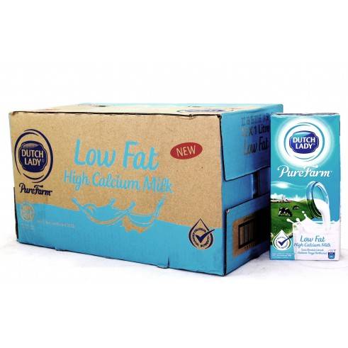 Dutch Lady Low Fat Milk 1L X 12