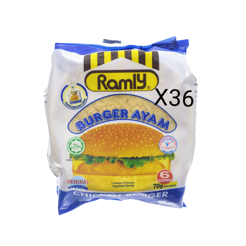 Ramly Chicken Burger 420G 汉堡鸡肉 X 36