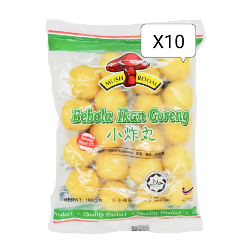Mushroom Small Fried Fish Ball 160G 小炸丸 X 10