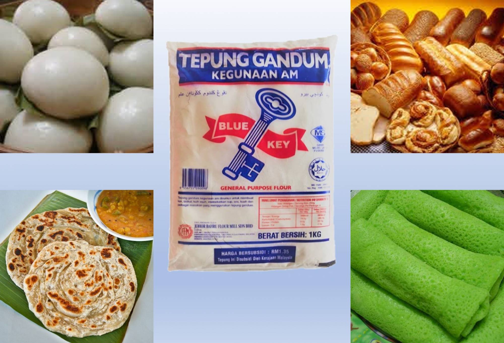 Blue Key Tepung Gandum 1Kg 面粉