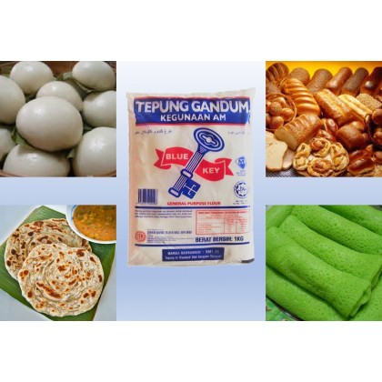 Blue Key Tepung Gandum 1Kg 面粉