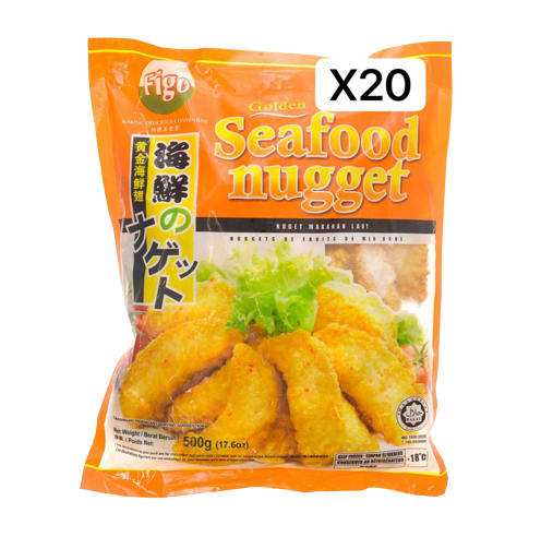 Figo Golden Seafood Nugget 500G 黄金海鲜翅 X 20