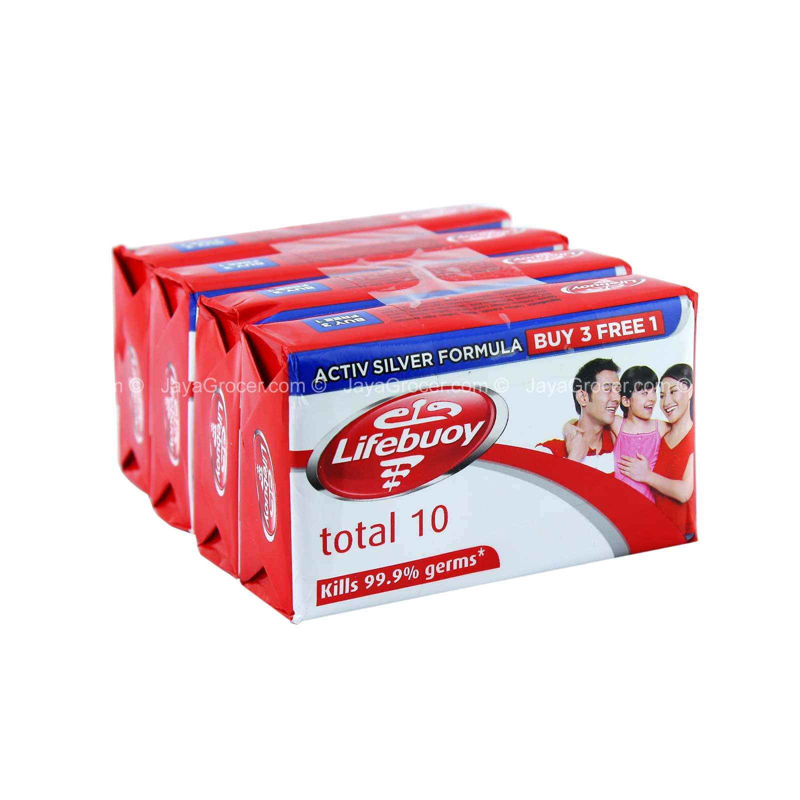 Lifebuoy Total 10 With Active5 115G X 3 3 Foc 1 肥皂
