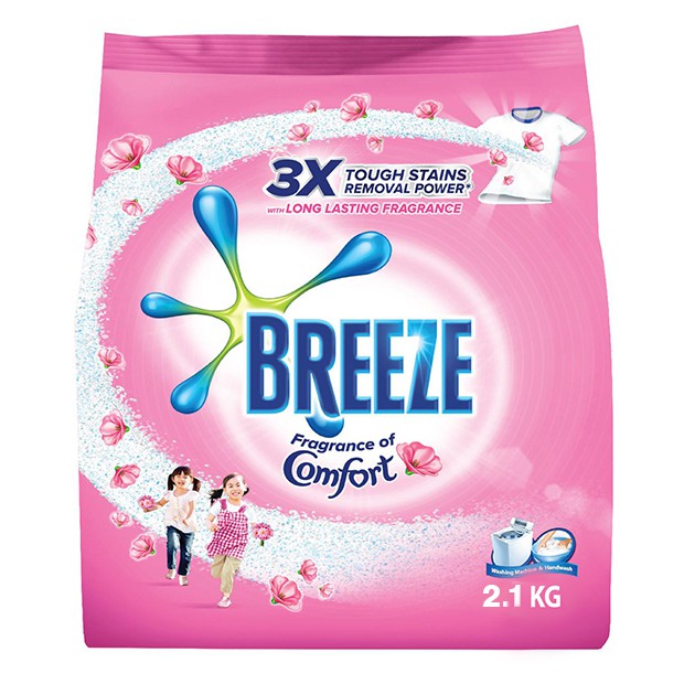 Breeze Detergent Powder With Fragrance (Comfort) 2.1Kg 洗衣粉