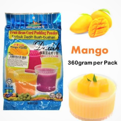 Happy grass dadih bean curd pudding - mango 豆花粉