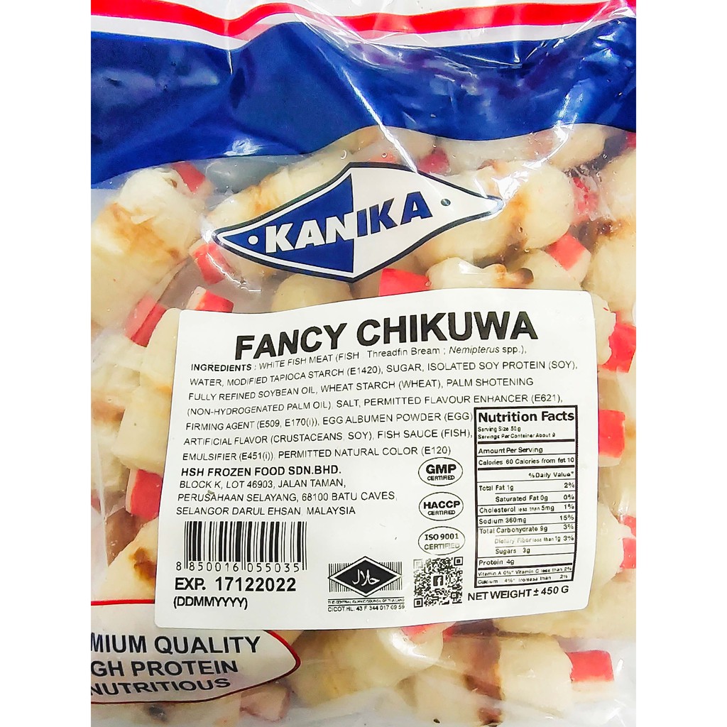 Kanika fancy chikuwa 450g - frozen