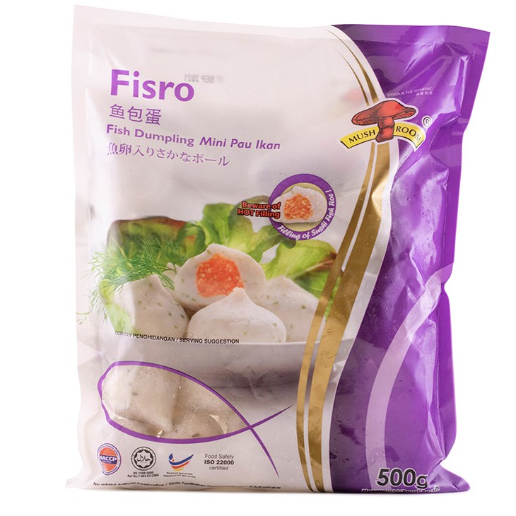 Mushroom fisro fish dumpling 500g 鱼包蛋 - frozen